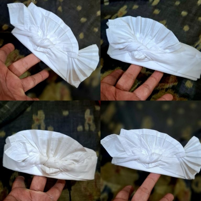 KATUN PUTIH CODE W17G White Udeng Bungkul So Rimpit Cotton Flexible ...