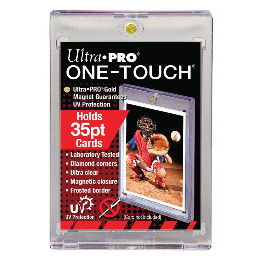 Ultra Pro 35PT UV One TOUCH Gold Magnetic Premium Trading Card Holders Standard Size Cards ...