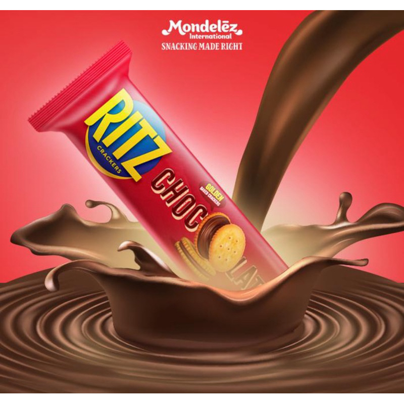 RITZ CRACKERS CHOCOLATE BISCUIT SANDWICH 91GR ORIGINAL SURABAYA ...