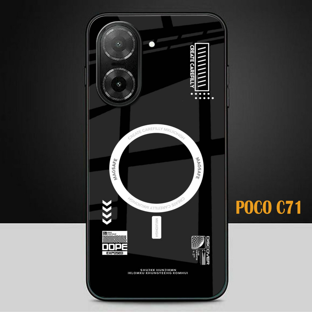 HP Shiny Glass Softcase For XIAOMI POCO C71 - POCO C71 Cellphone Casing ...