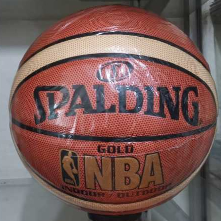 Gold NBA spalding basketball (indoor / outdoor) | Shopee Philippines