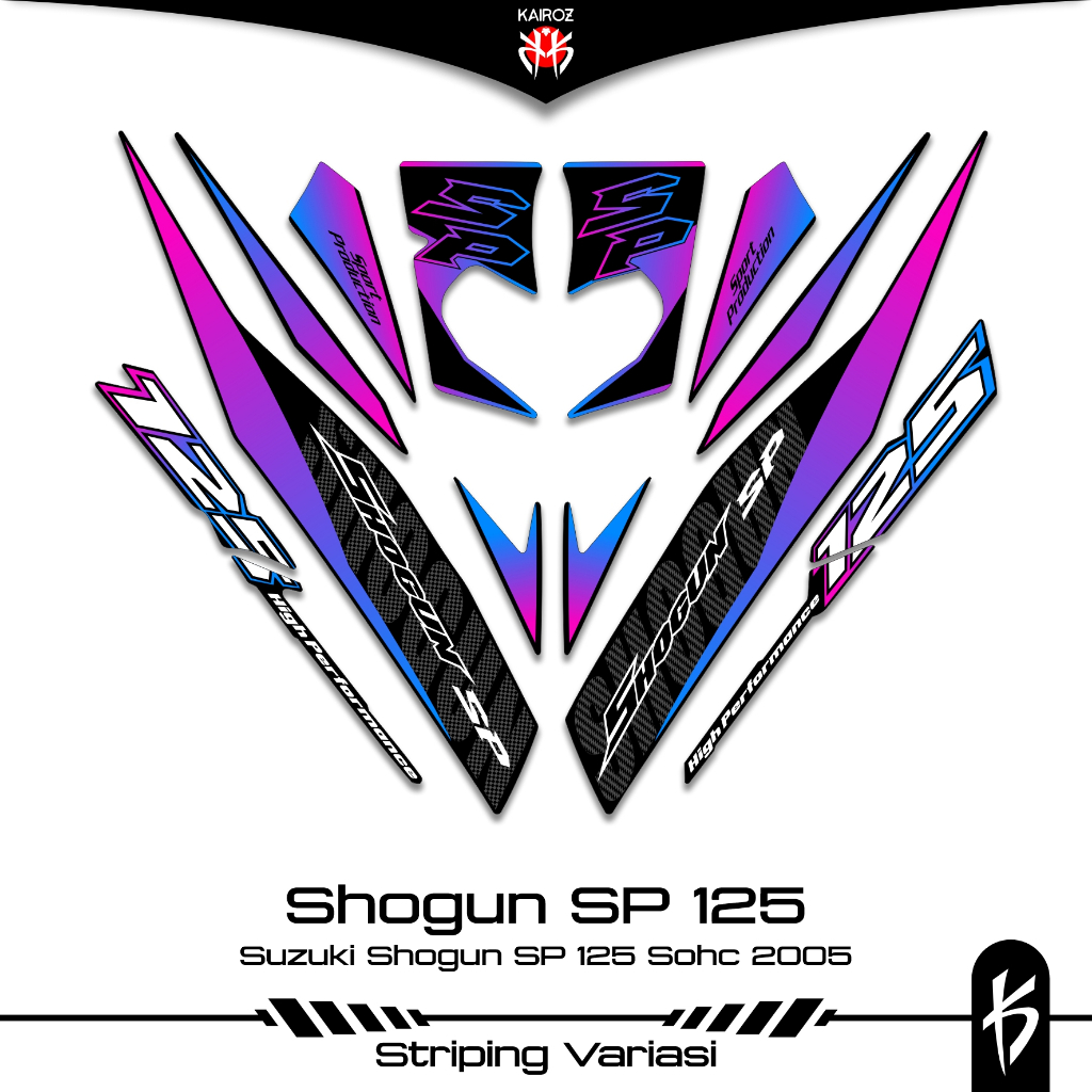 SUZUKI SHOGUN SP 125 R STRIPING SKU 5 STICKER DECAL STICKER SUZUKI ...