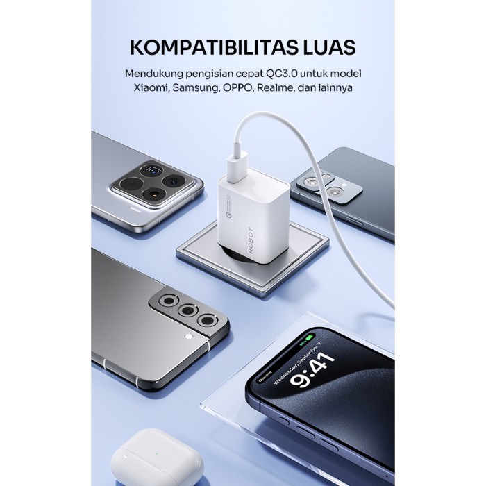 1 Year Guarantee Robot RT-P1 Adapter Charger Suit Fast Charging 18W ...