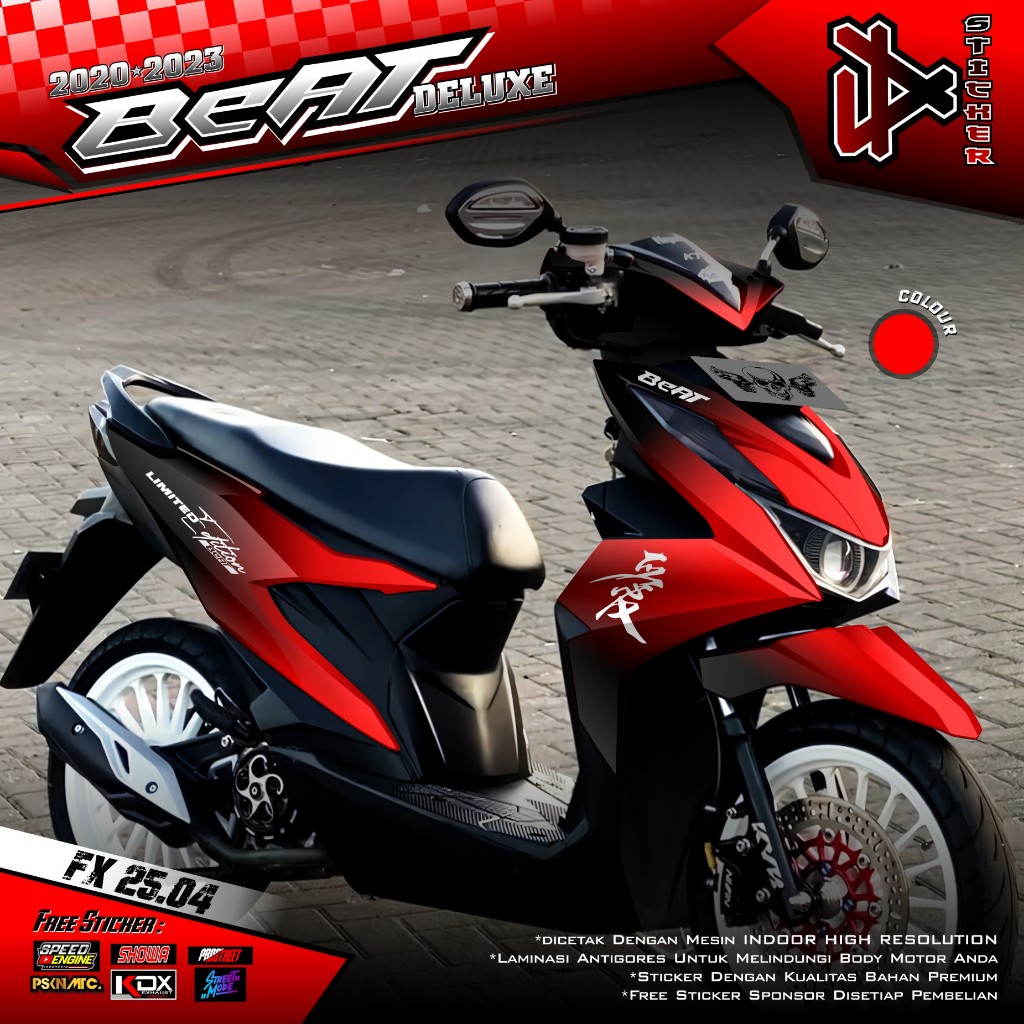 LATEST Honda Beat Street Beat Deluxe Sticker Decal 2020 2021 2022 2023 ...