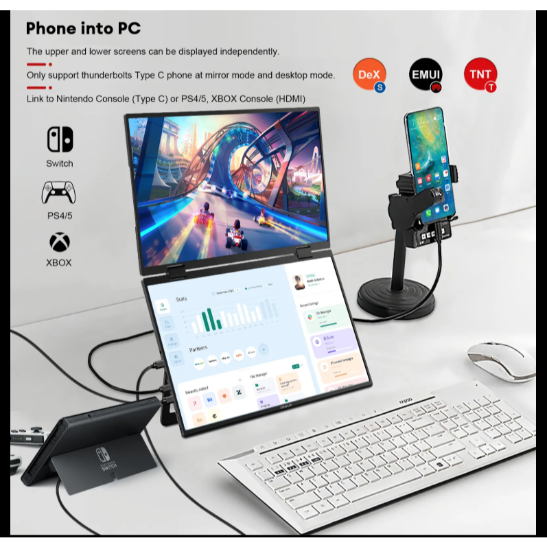 LAYAR ZEUSLAP new product 14" commercial PC portable double touch ...