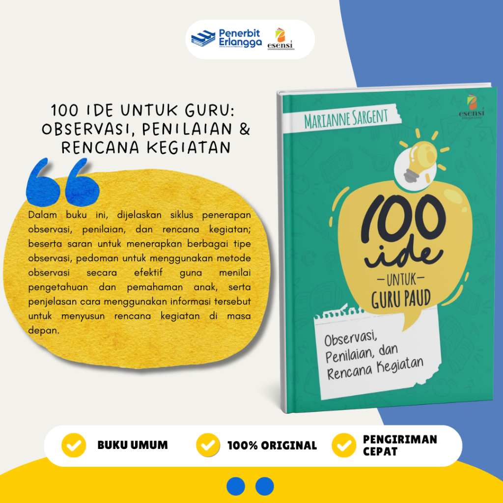 [Official Erlangga] Teacher Reference Book: 100 Early Childhood Teacher ...