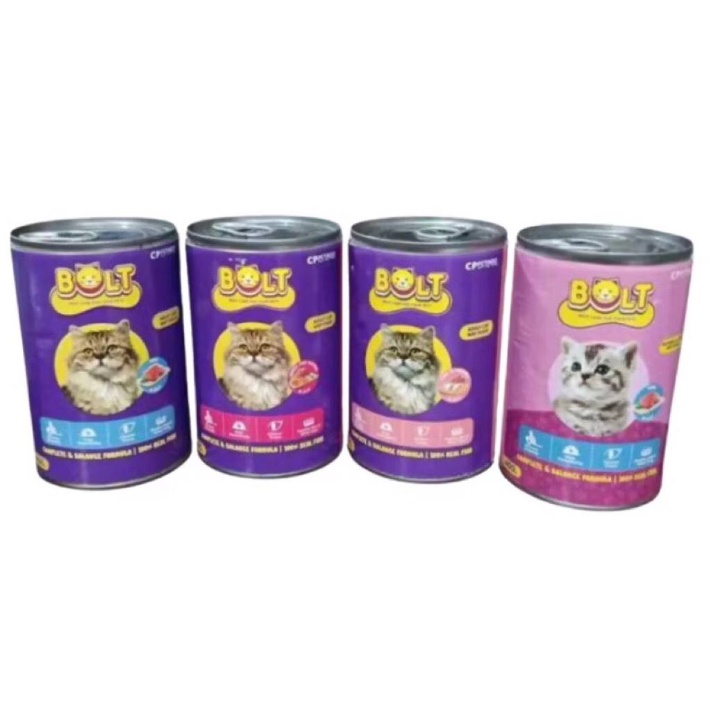 BOLT WET FOOD Canned 400gr packaging | Shopee Philippines
