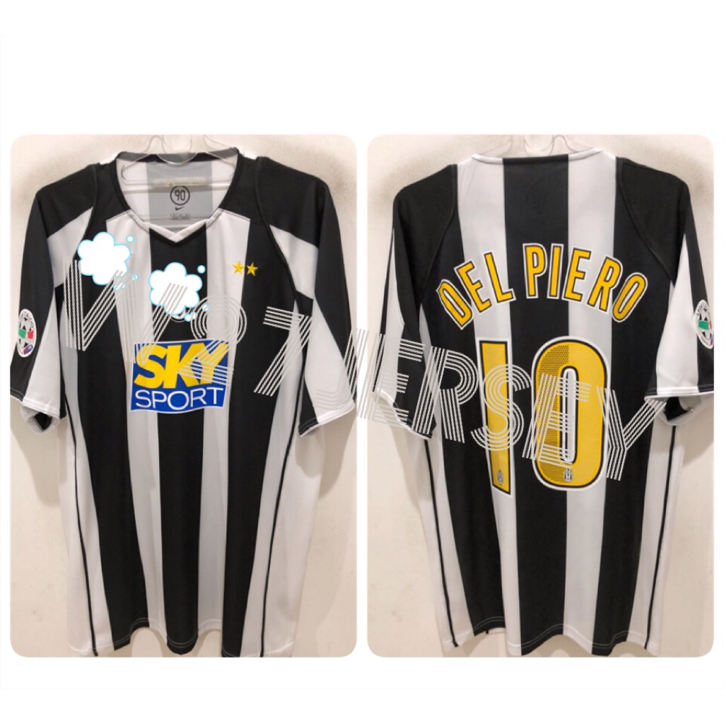 RETRO JERSEY - JUP3NTUZ HOME 2004-2005 name player Del Piero + Patch ...