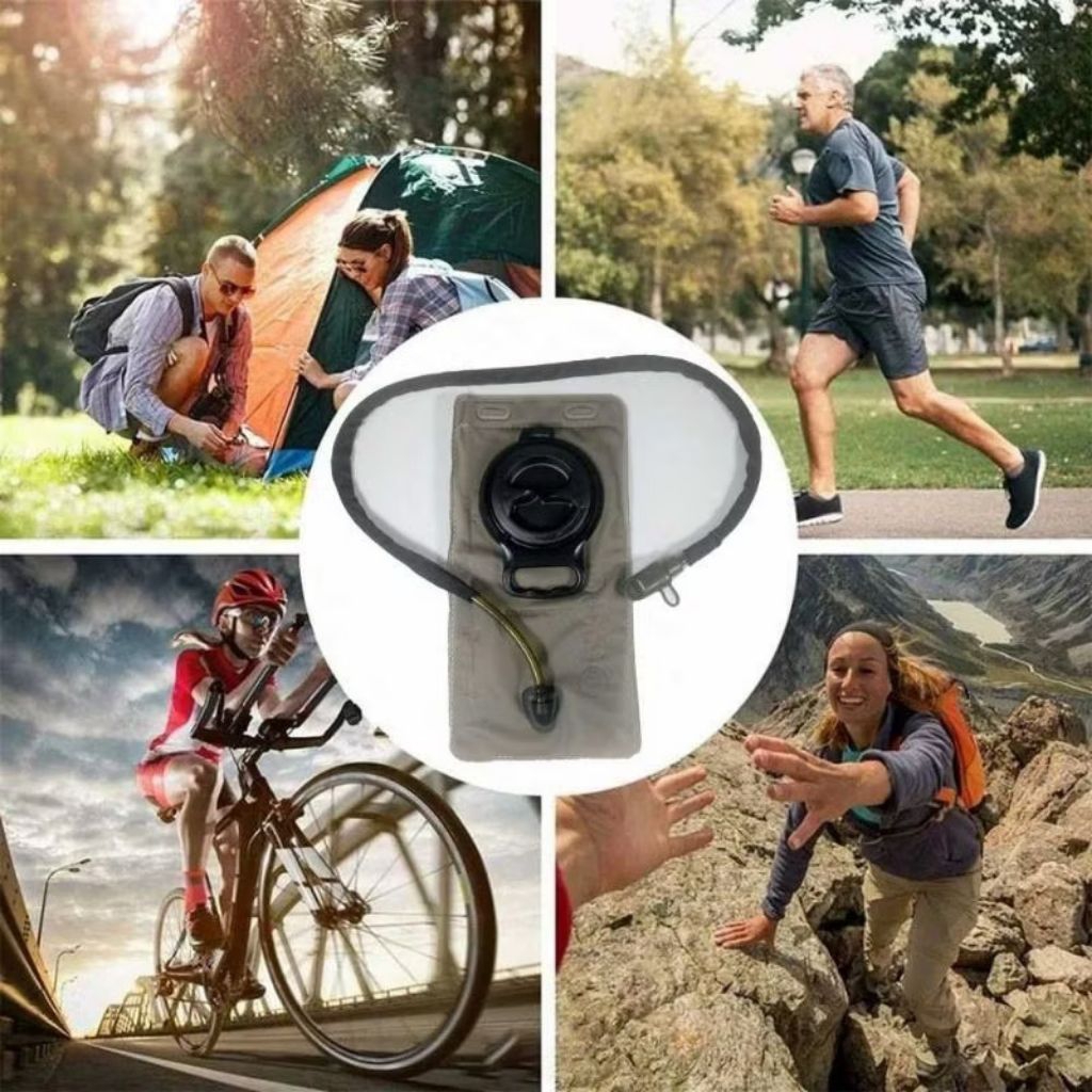 TaffSPORT Water Bladder Hydration Bag 2L Bicycle Drinking Water Bag ...