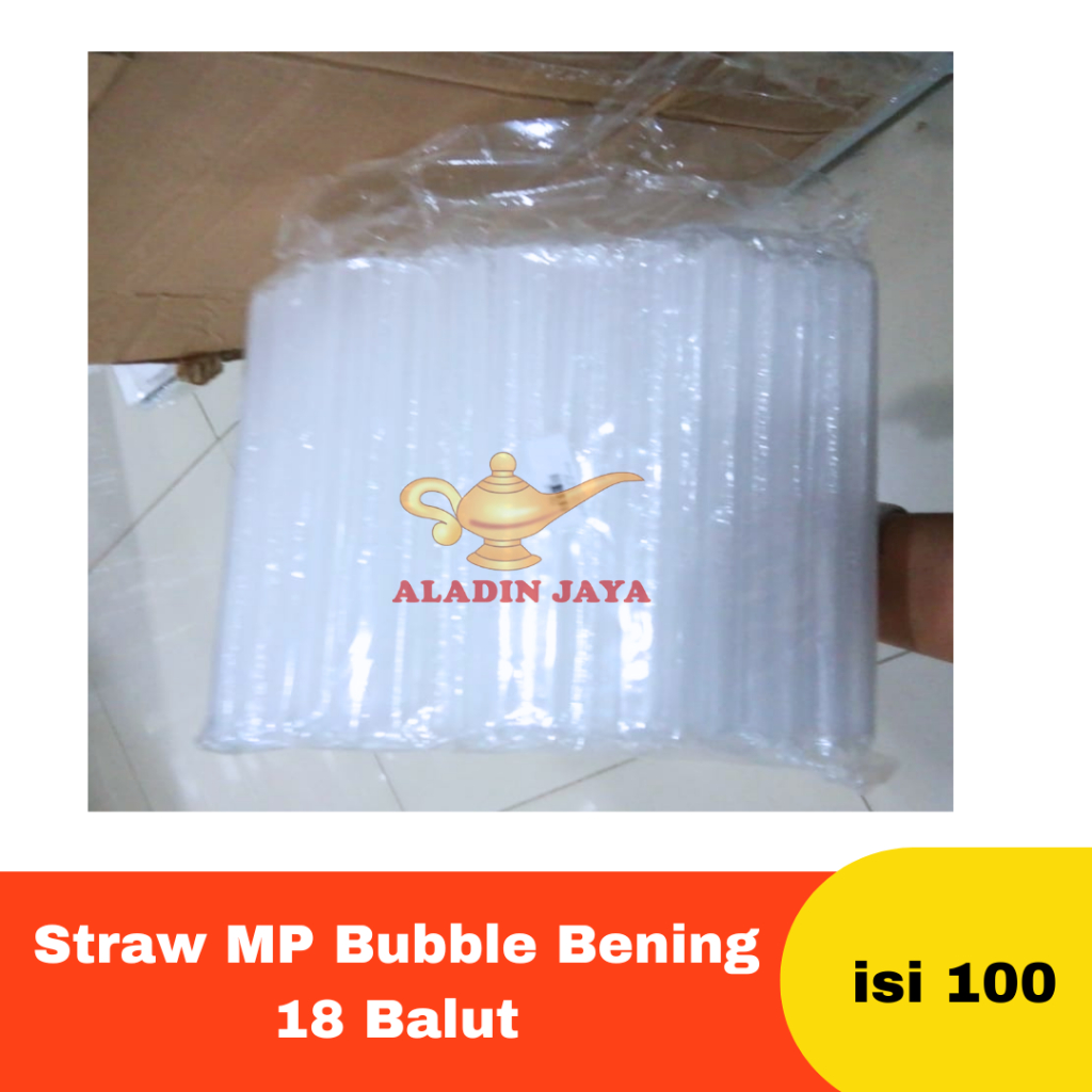 Straw MP Bubble Clear 18 Wrap is 100pcs | Shopee Philippines