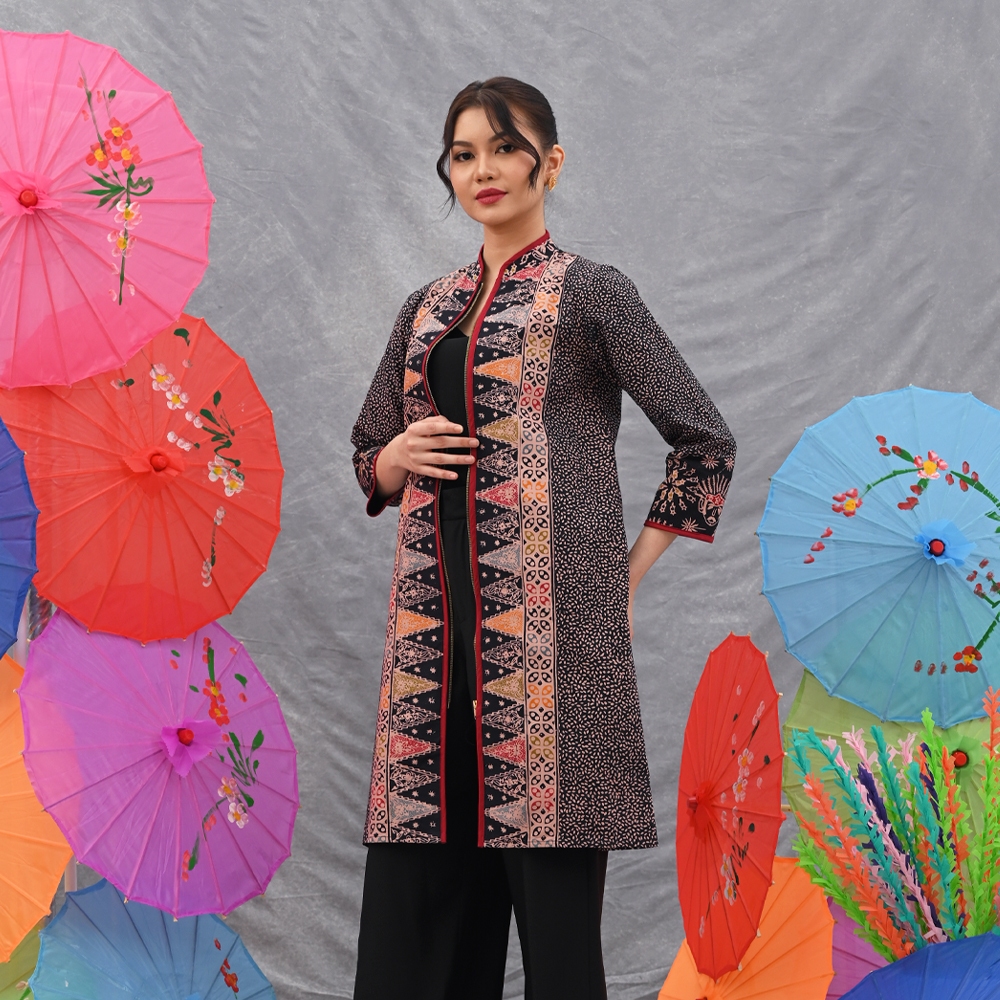 NONA RARA - Cindra Wonogiren Betawi Tunic T4185, modern women's batik ...