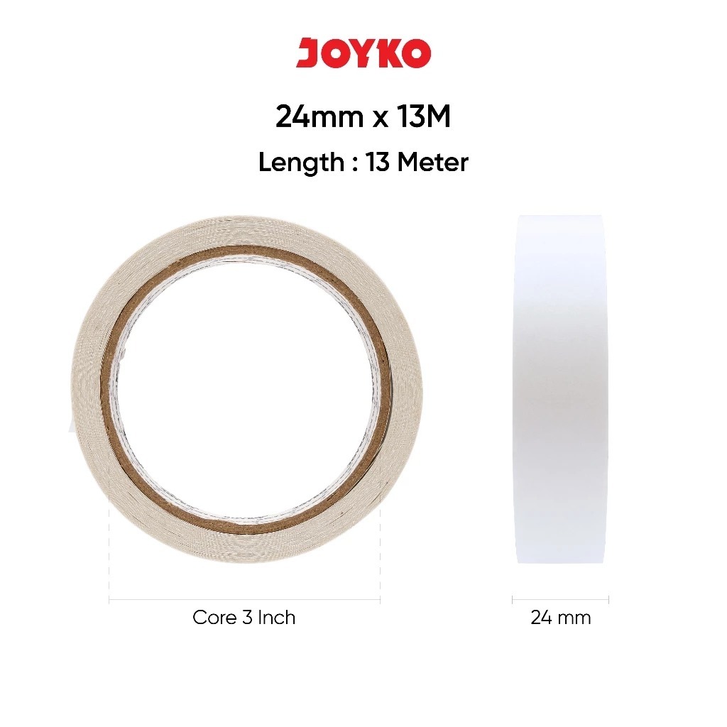 Double Tape 1 INCH 24MM X 15 YARD Joyko // DOBEL TIP JOYKO | Shopee Philippines