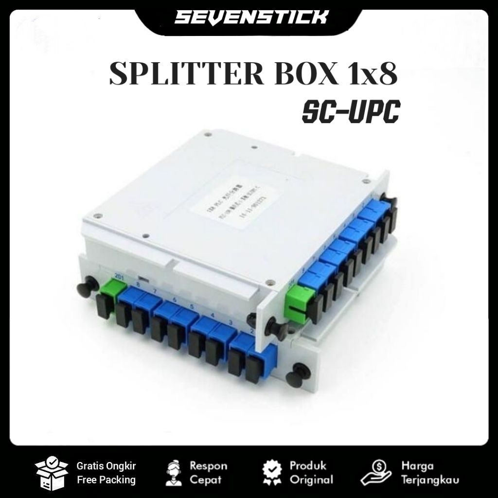 Passive Splitter Box PLC 1:8 SC UPC APC FTTH Fiber Optics | Shopee ...