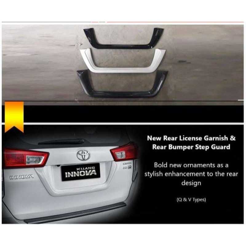 List of ORIGINAL METALLIC WHITE innova reborn rear number plate holders ...