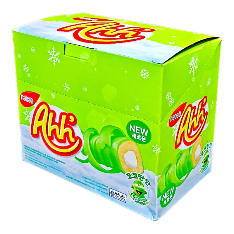 1 BOX Vegetable Ahh COCOPAN Flavor Snacks Extruded with Cream Pandan ...