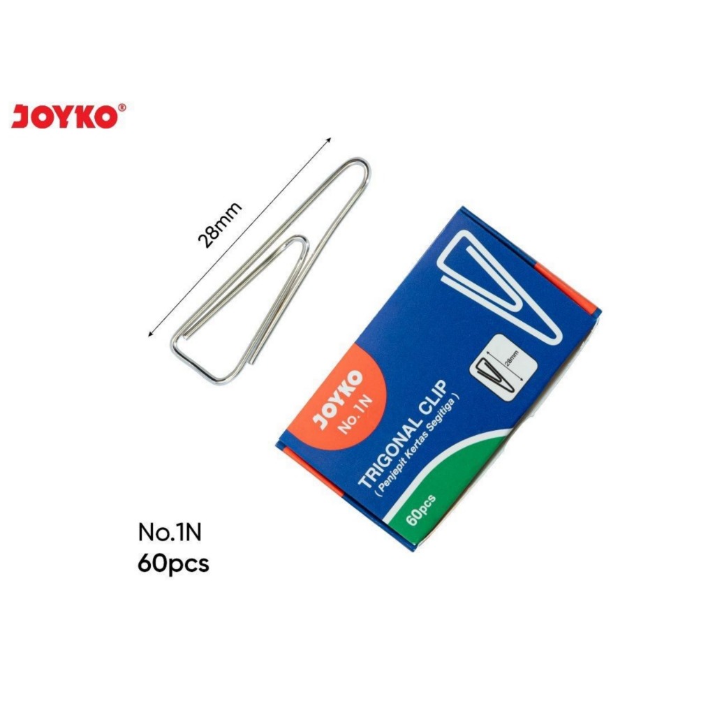 JOYKO Trigonal Paper Clip Triangular Paper Clip No.1N - Pack | Shopee ...