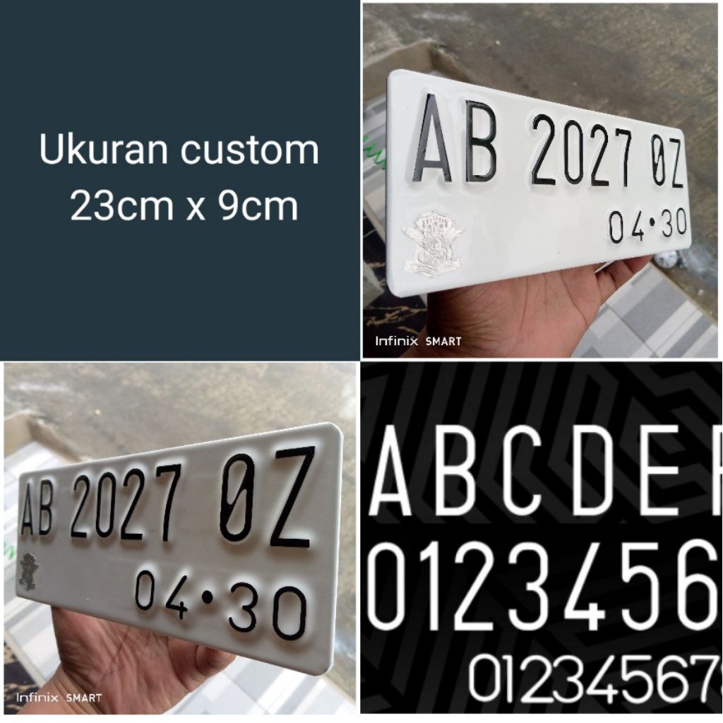 Uk white MTR number plate custom regular font | Shopee Philippines
