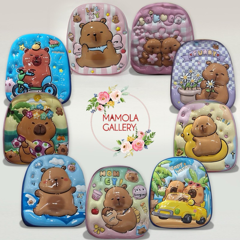 Mamola 11” CAPYBARA Preschool Backpack | Shopee Philippines