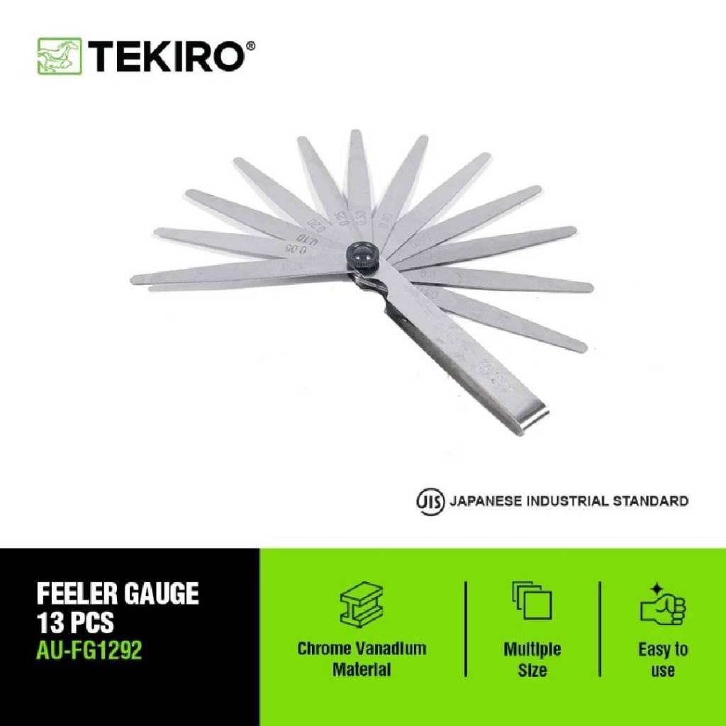 Tekiro Feeler Gauge 0.05-1.00mm fuller Gage Gap measuring tool fuller ...