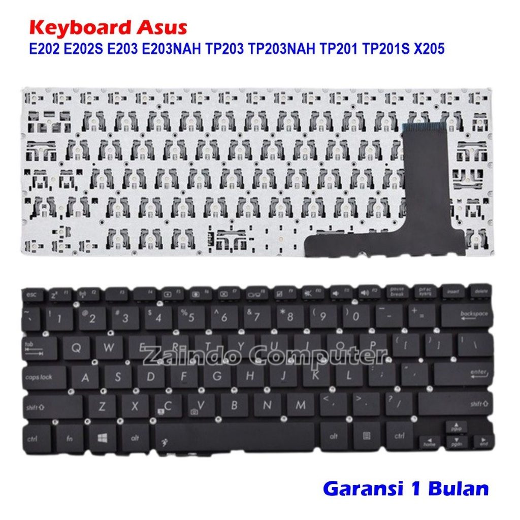 ASUS KEYBOARD E202 E203 E203NA X205 X205T X205TA E202S E205 E202MA TP201SA E202M E202SA 203mah ...