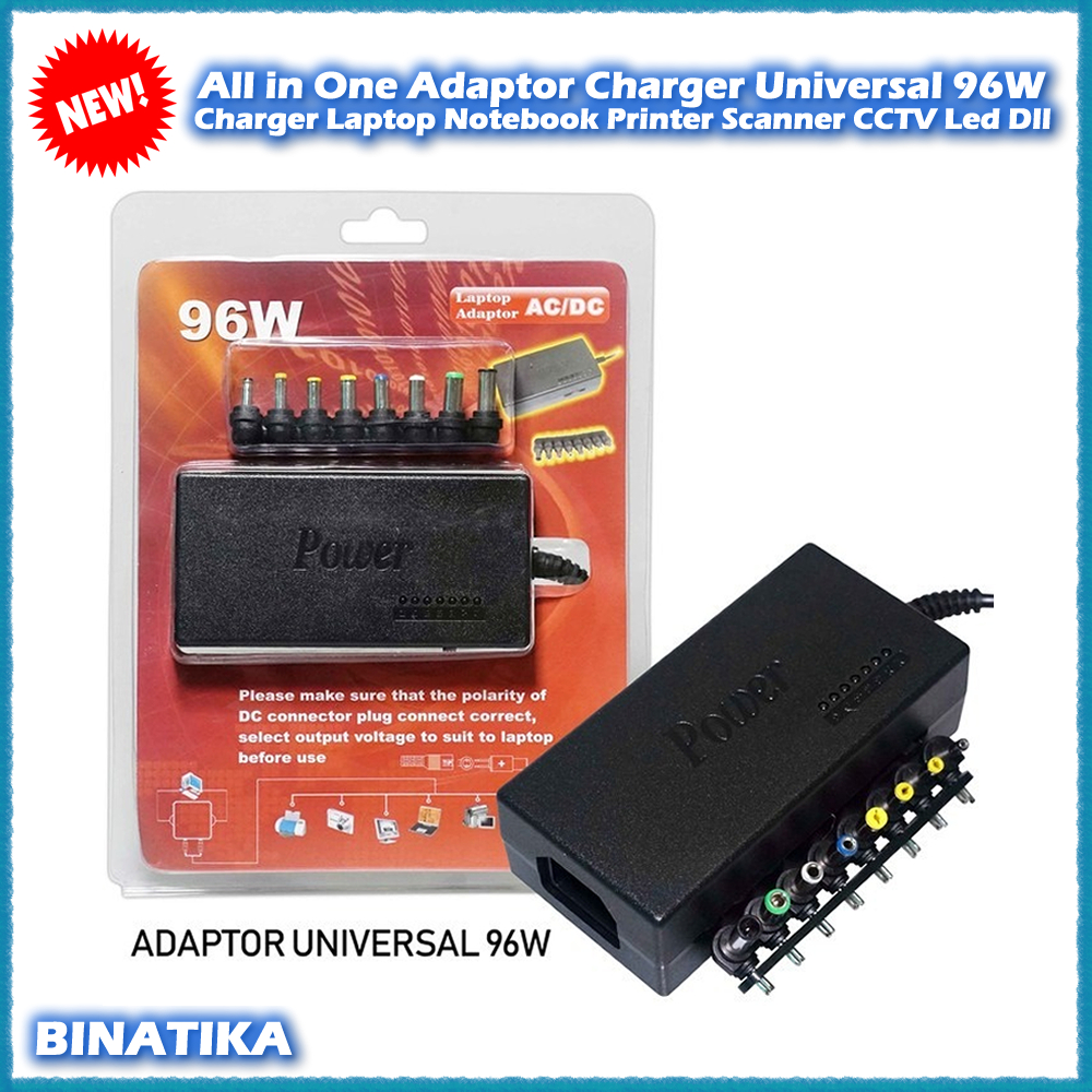 All in One Multi Adapter Charger Universal 96W Charger Laptop Notebook ...