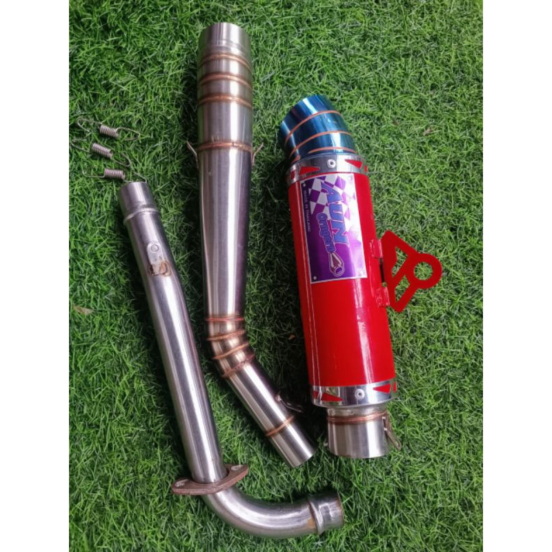 Aun Pipe canister conical open specs exhaust Pipe for Wave 125 Xrm 110/ ...