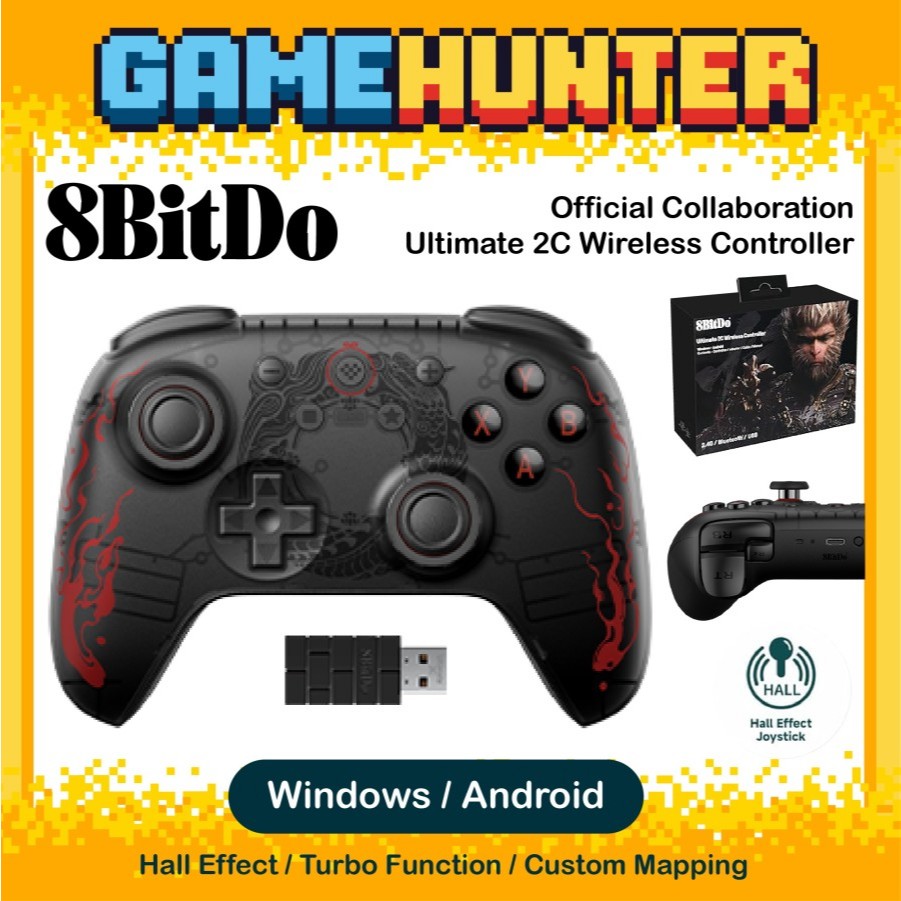 8BitDo Ultimate 2C Wireless Controller Black Myth Wukong Official ...
