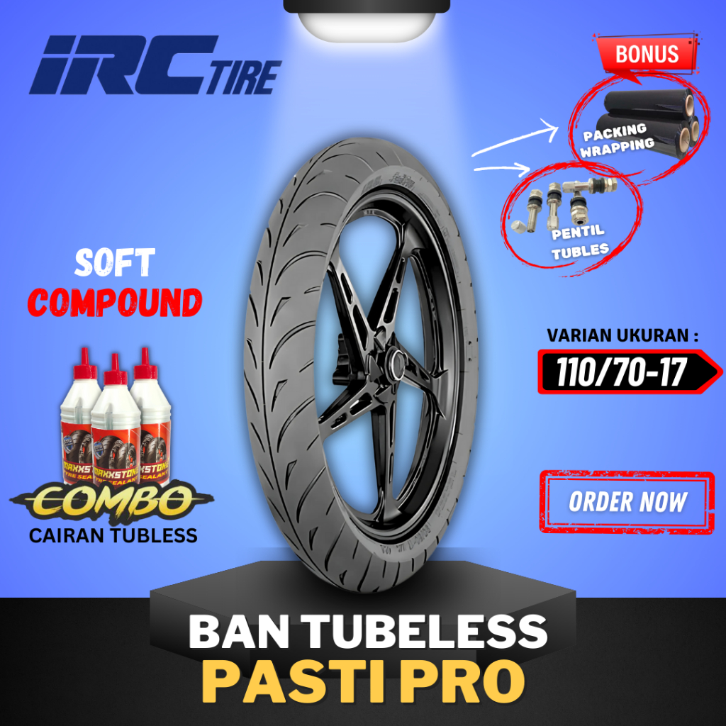 Tire IRC SOFT COMPOUND FASTI PRO (70-17) RACING TIRE IRC PASTI PRO ...