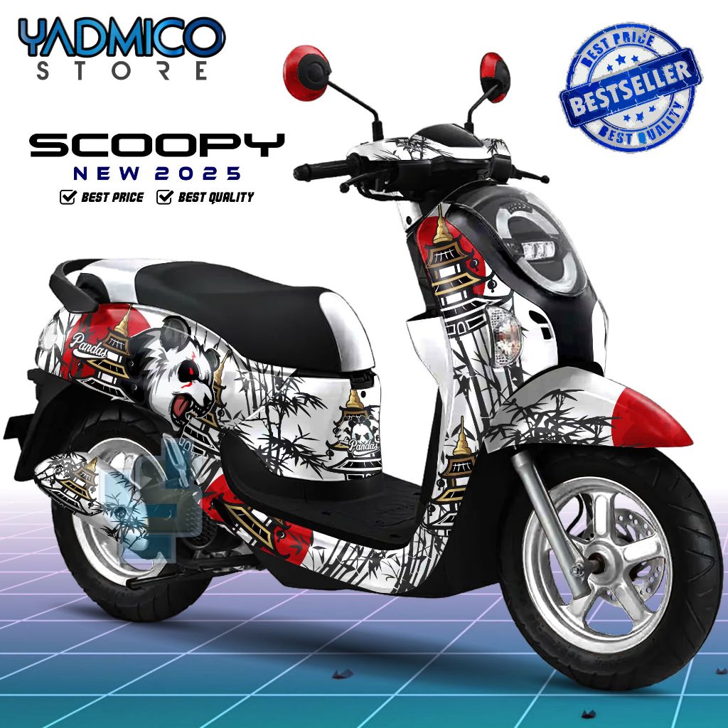 Scoopy 2025 Full Body Decal / Latest Scoopy Motorcycle Sticker 2025 ...