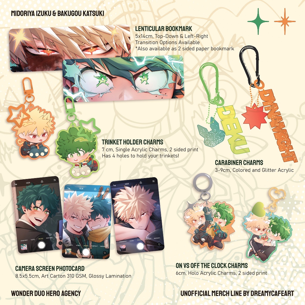 MHA Wonder Duo Hero Agency Merch | Shopee Philippines
