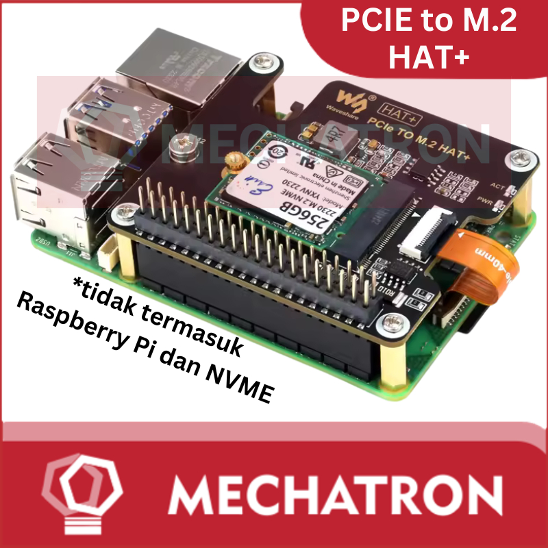 Pcie to M.2 HAT+ NVME Adapter Raspberry Pi 5 Support SSD 2230 2242 ...