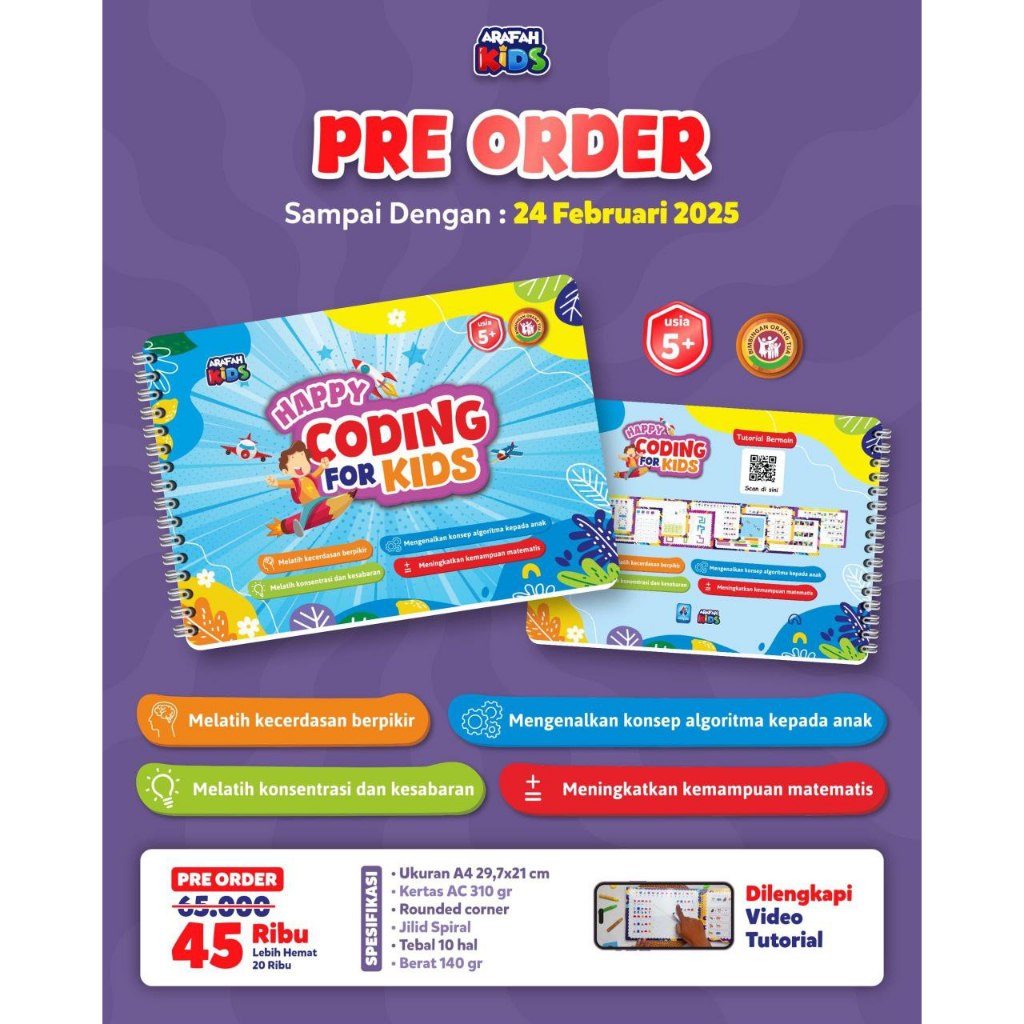 Happy Coding For Kids - Arafah Kids Coding Book For Elementary ...