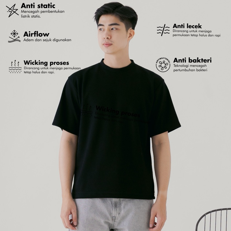 Lettucy BYCEL Oversized Boxy Fit Plain T-shirt | Black BLACK | Shopee ...