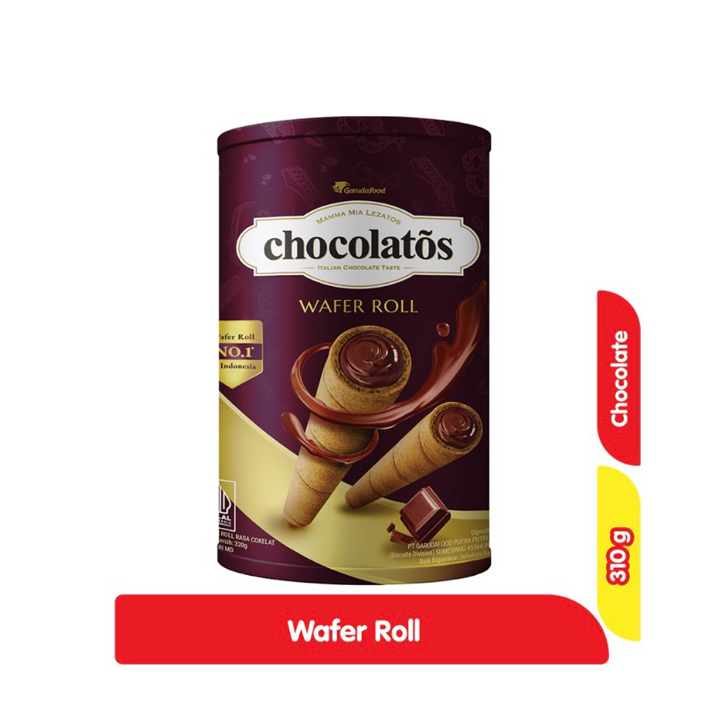 Chocolatos wafer roll chocolate 310G | Shopee Philippines