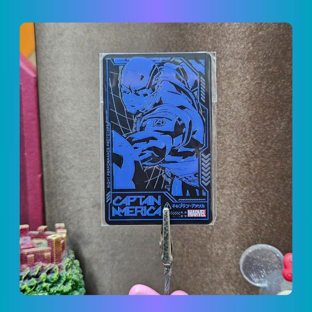 (LIMITED RARE) Marvel Avengers Cybernetic Captain America Metal Card ...
