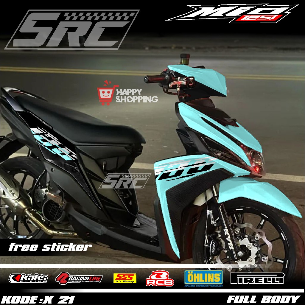 Decal Sticker Full Body Yamaha Mio Z Mio M3 125 Sticker Mio M3 125 ...