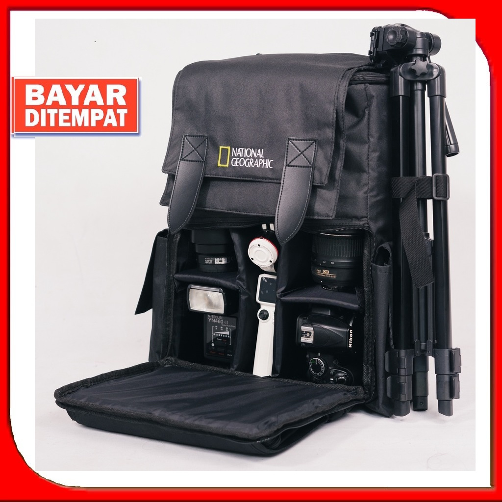 National geographic backpack camera bag, free raincover, fits a 16 inch laptop | Shopee Philippines