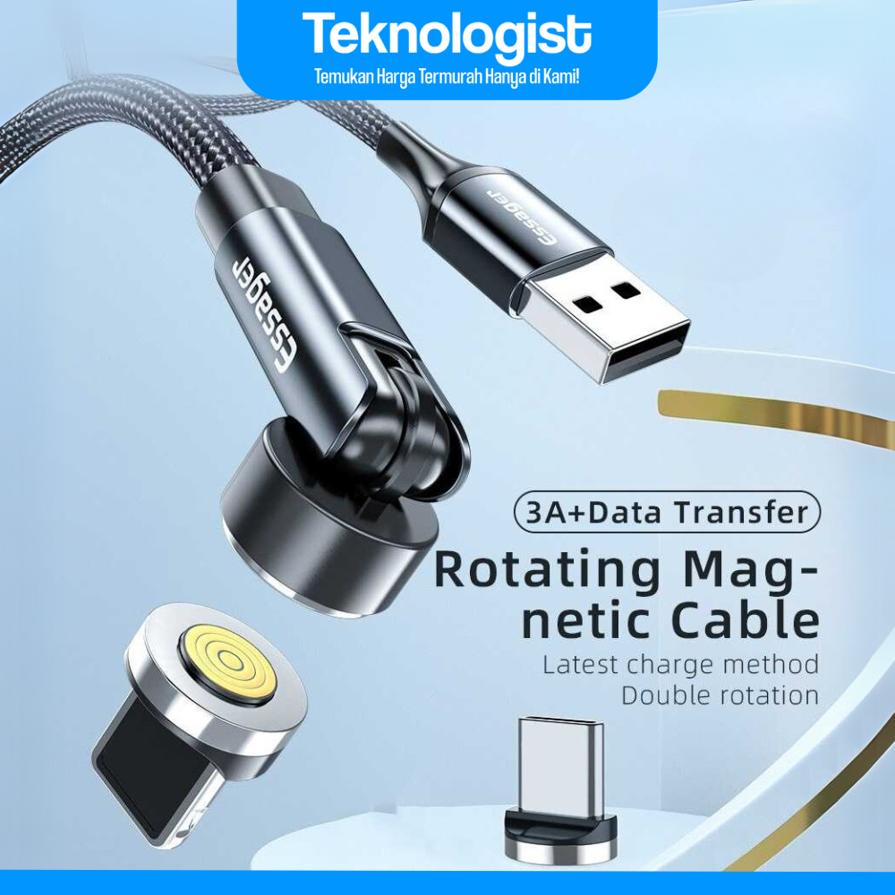 Essager USB Type C Magnetic Rotateable 3A Data Cable | Shopee Philippines