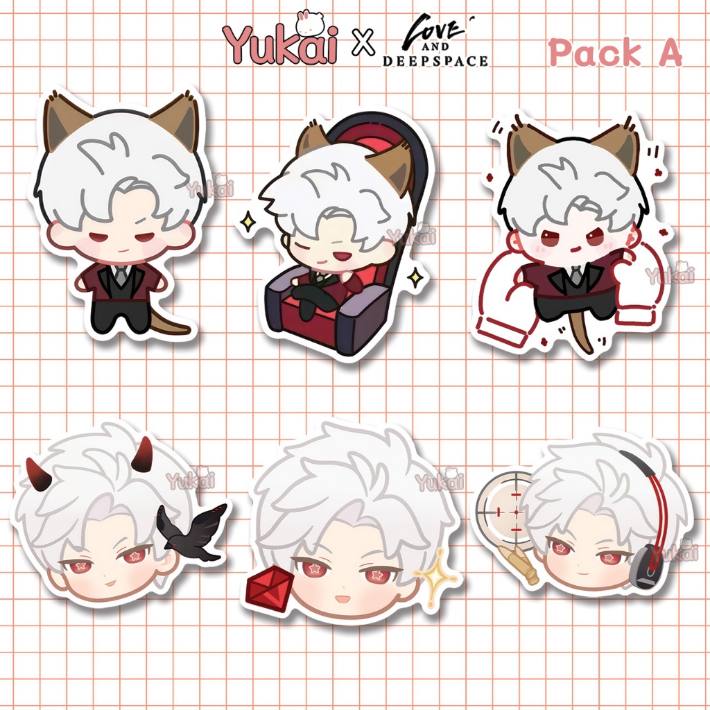 Sylus Love And Deepspace Premium Stickers - Waterproof Anime Sticker ...