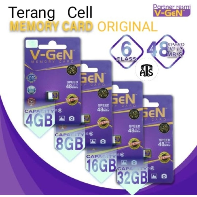 Original Class 6 Vgen Memory Card 4gb 8GB 16GB 32gb Micro SD Card Vgen ...