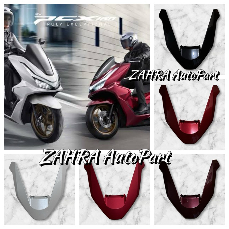 HITAM MERAH PUTIH Front panel garnish Cover front V shield PCX 160 new ...