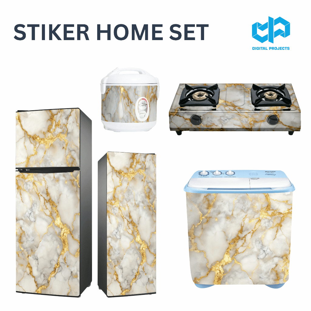 MESIN Sticker Home Set Theme Stickers for Refrigerator, Stove, Washing ...