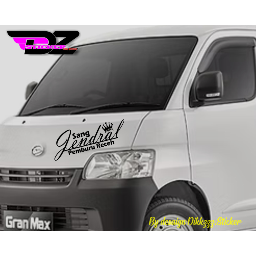 Sticker Cutting Sang General hunter receh Sticker for front cabin ...