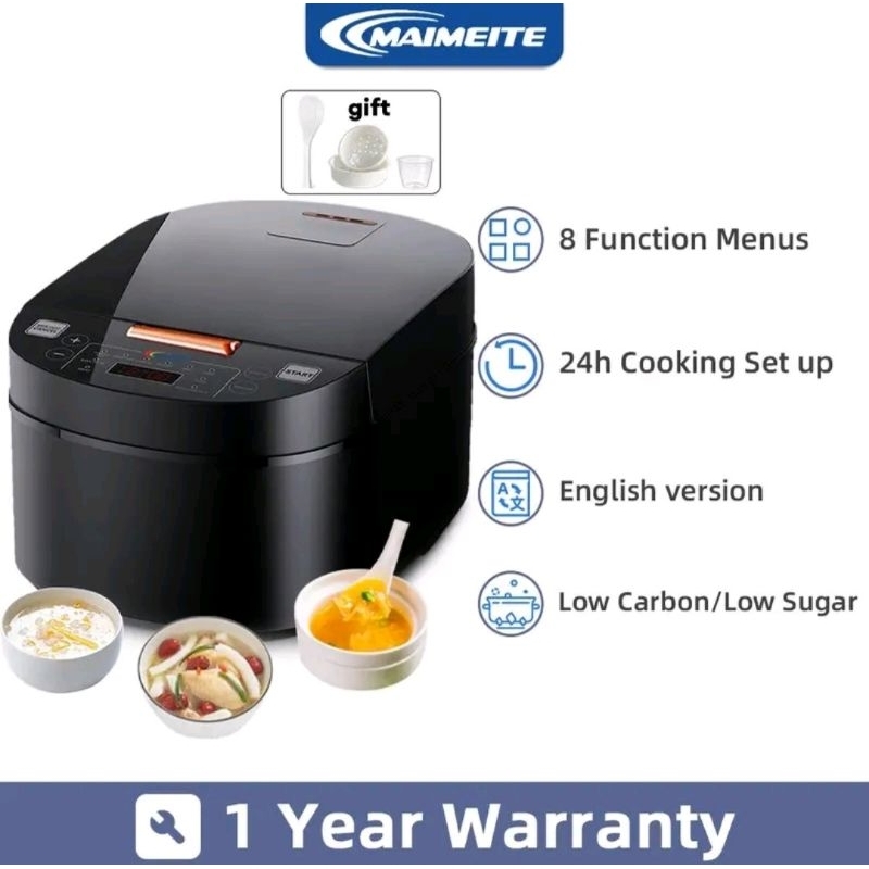 Maimeite magic com rice cooker 5 liter magic jar multifunctional low ...