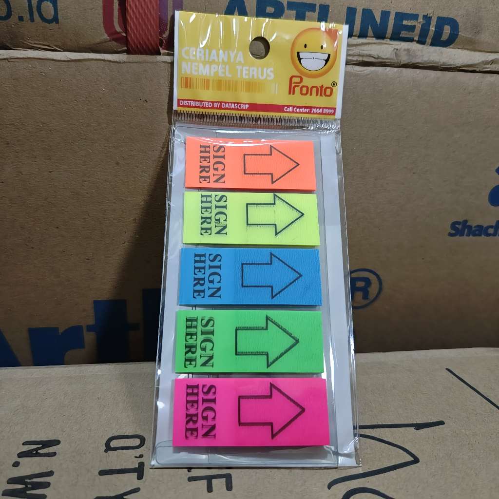 Memo Sticky notes Sign Here Pronto (1 Pad) | Shopee Philippines