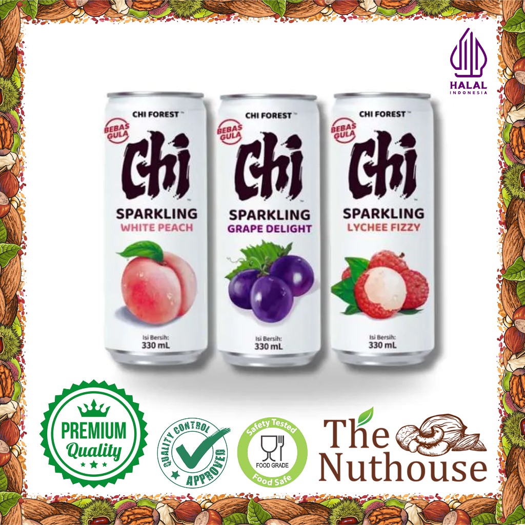 Chi Forest Sparkling Water Can Grape Flavored Sugarbebas Peach/ Lychee ...