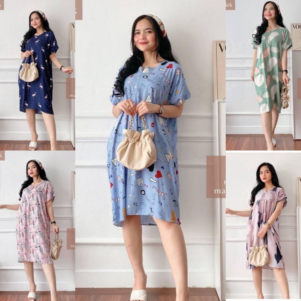 Premium rayon knee-length daster - Wholesale viscose rayon knee-length ...