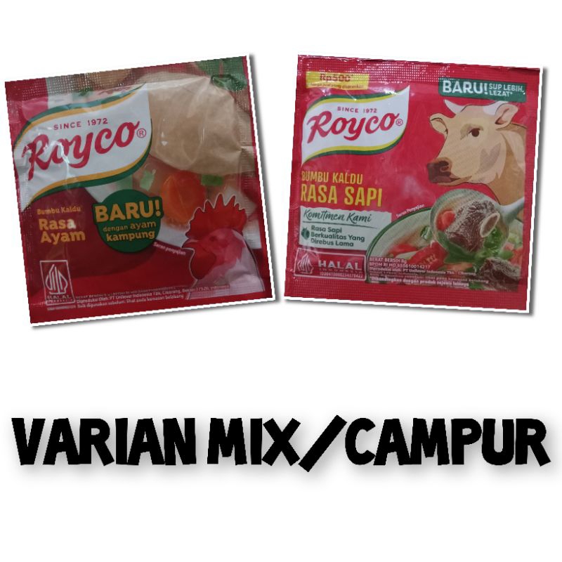 72 SACHET MIX ROYCO BUMBU BROTH 500 FLAVORS FOR CHICKEN AND BEEF ...