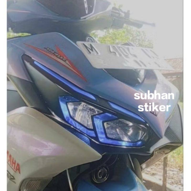 Aerox new 155 connected light sticker (headlight + right-left eyebrow ...