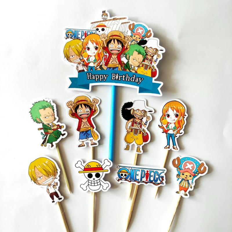 ONE PIECE TOPPER (LA-001) / ONE PIECE CAKE TOPPER / ONE PIECE CAKE ...